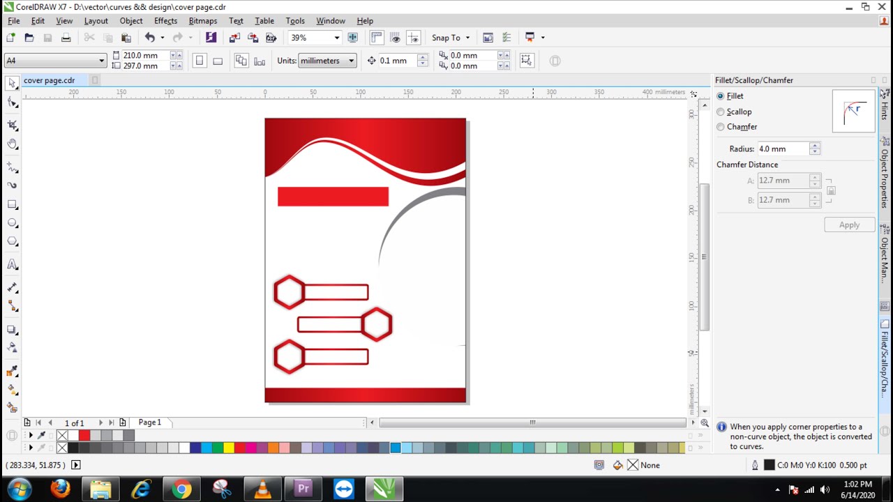 simple cover page design - YouTube