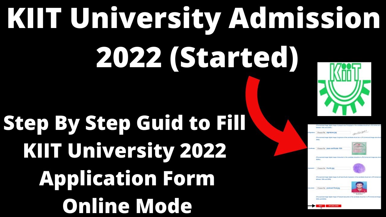 KIIT University Admission 2022 (Started) - How to Fill KIIT University ...