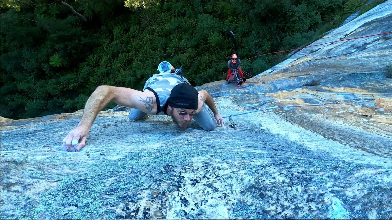 Rock Climbing "White Wall" (3-Pitches, 26, 27, 27/5.12d/7c) - YouTube