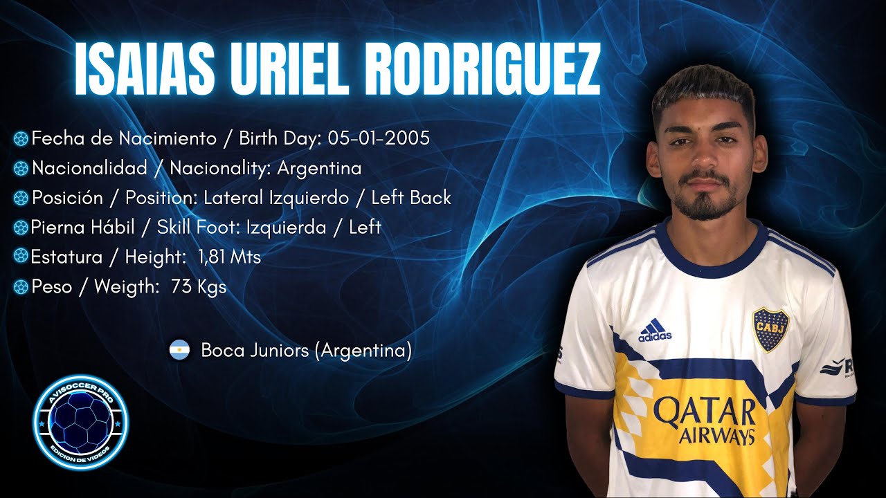 Isaias Uriel Rodriguez #3 // Lateral Izquierdo - Left Back // Boca ...