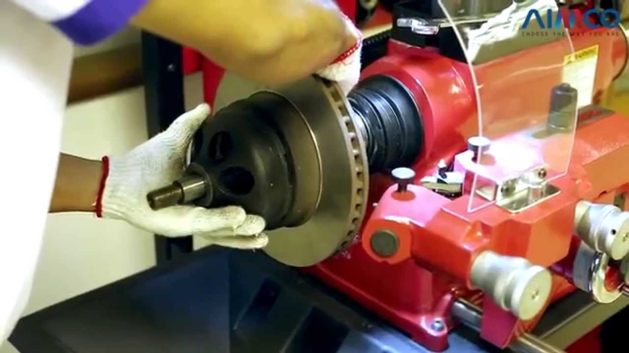 AIMCO - Drum and Disc Brake Lathe 4100c (ENG) - YouTube