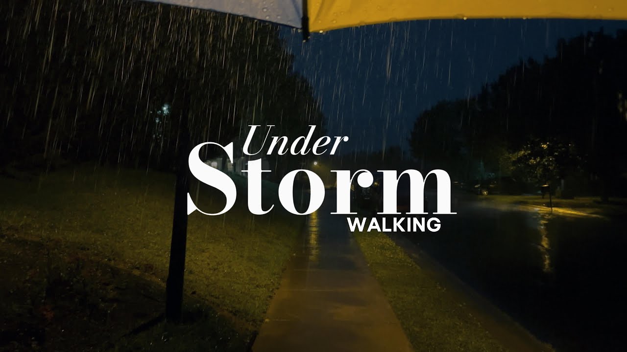 relaxing walk under storm - YouTube