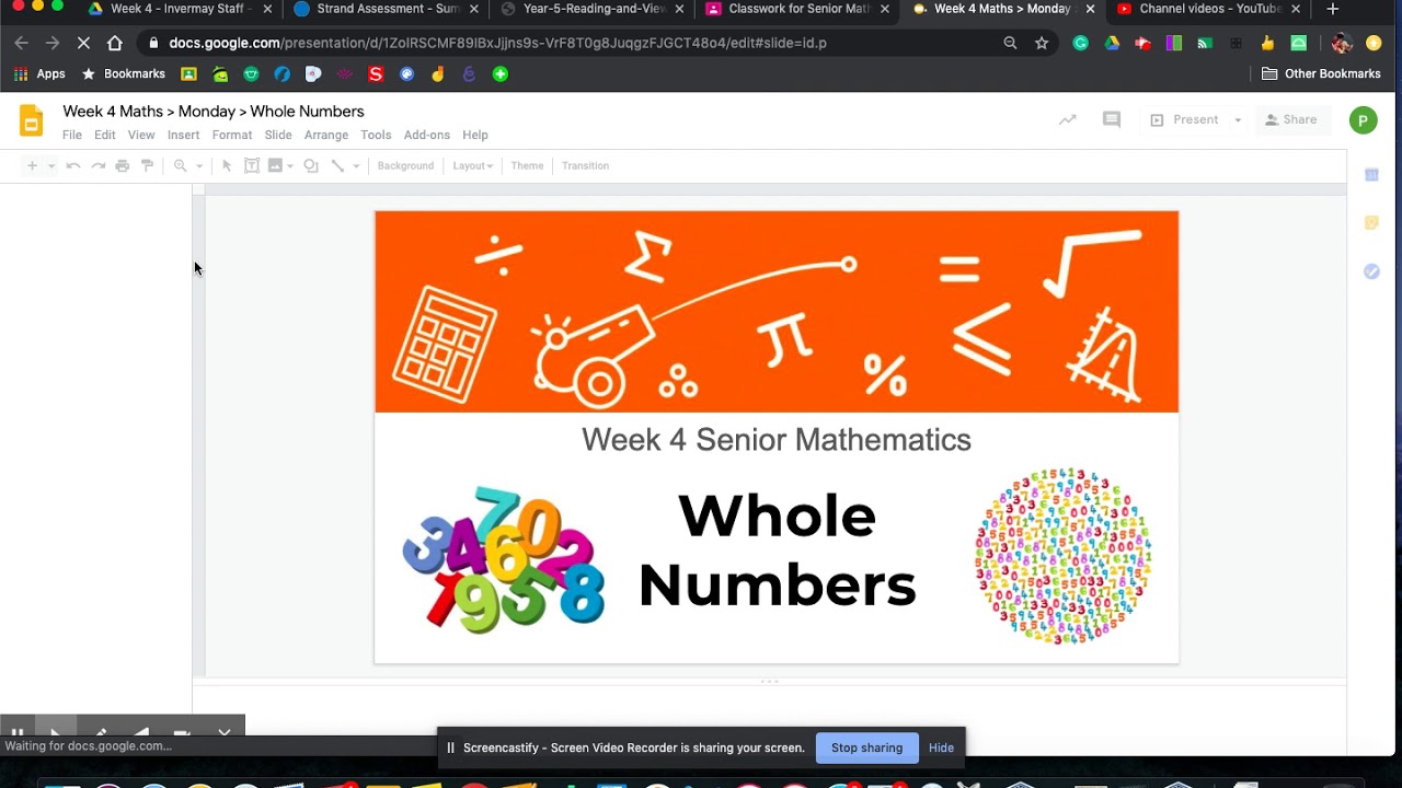 Week 4 Start Up Video Maths Start - YouTube