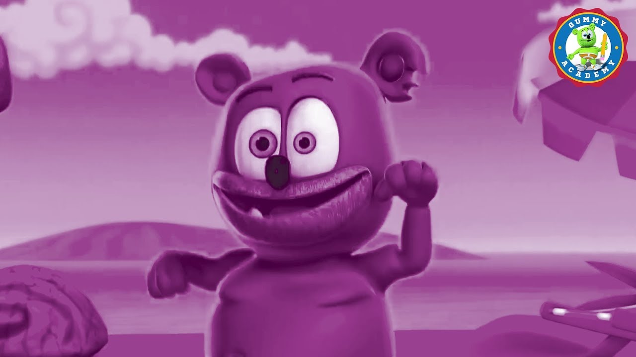 Learn PURPLE with Gummibär * I'm Blue but with PURPLE * Colors for Kids ...