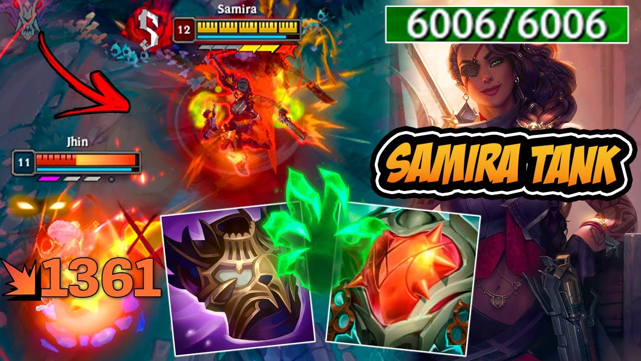 A BUILD SECRETA DA SAMIRA TOP FULL TANK COM 6 MIL DE VIDA E 400 DE AD ...