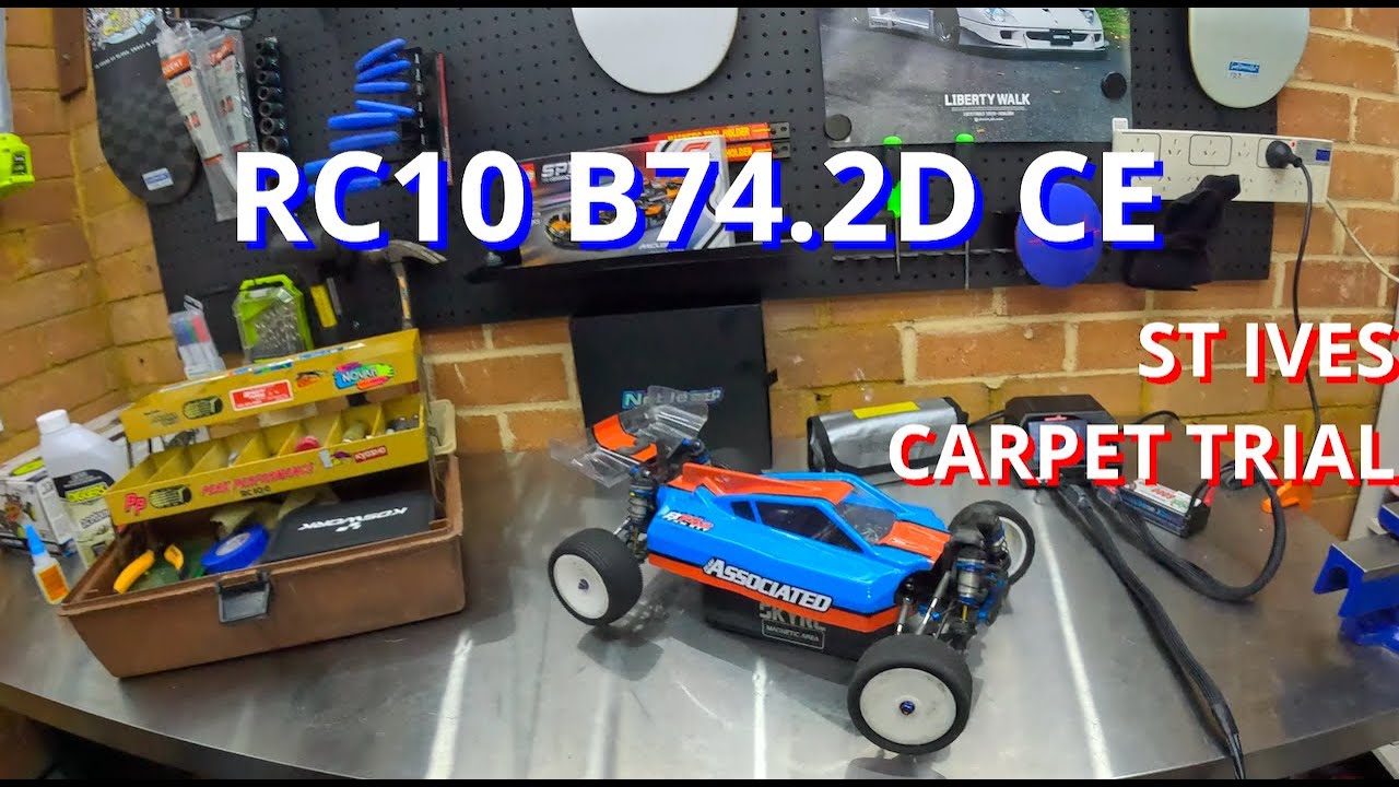 RC10 B74D - Lets try carpet racing! St Ives RC - YouTube