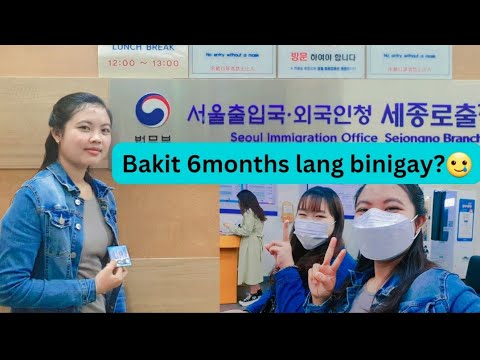 1 Year in korea my visa extension/merong new rules #seoul #visa ...