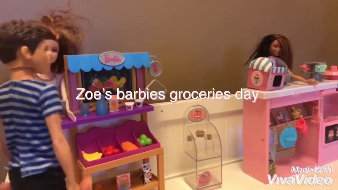 Zoe's Barbie Grocerie Day!! - YouTube