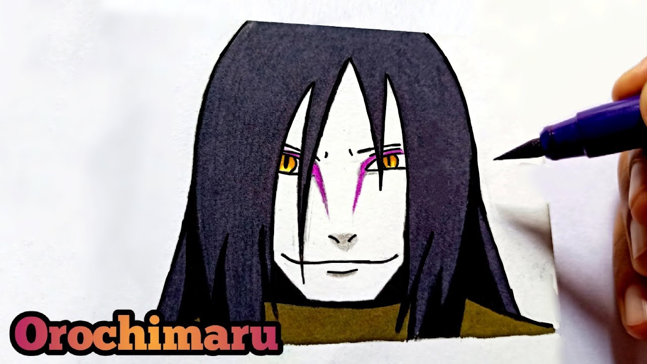 Draw Orochimaru/Naruto/colourful drawing - YouTube