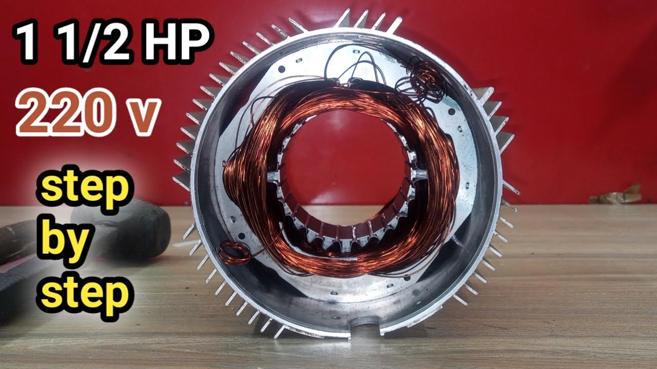 1 1/2 HP MOTOR | 2800 RPM MOTOR WINDING 24 SLOT | ZS ELECTRIC - YouTube