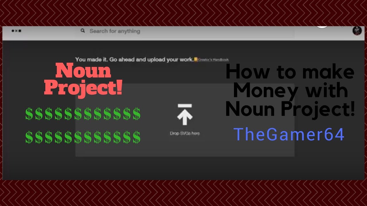 HOW TO MAKE EASY MONEY WITH NOUN PROJECT! - YouTube