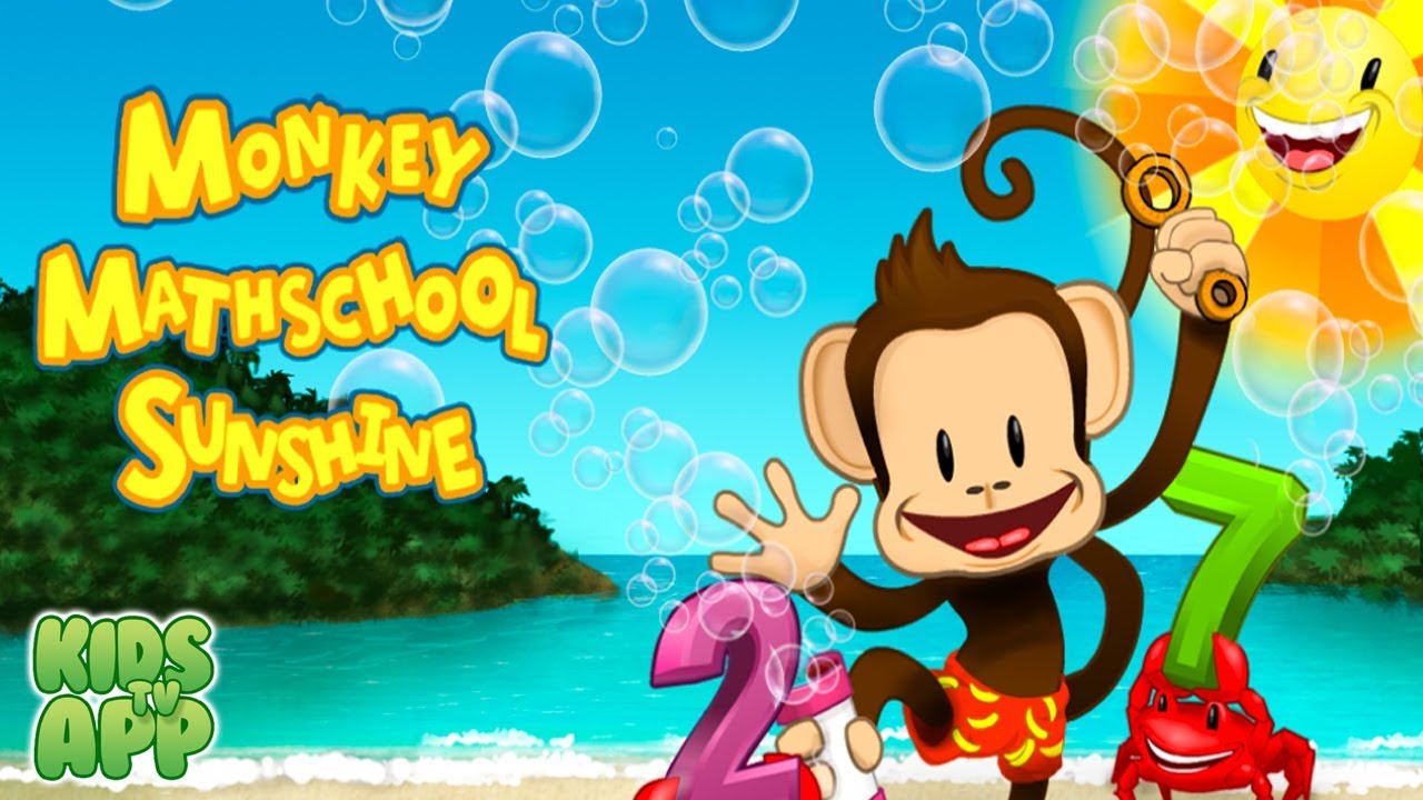 Monkey Math School Sunshine (THUP Games) - Best App For Kids - YouTube