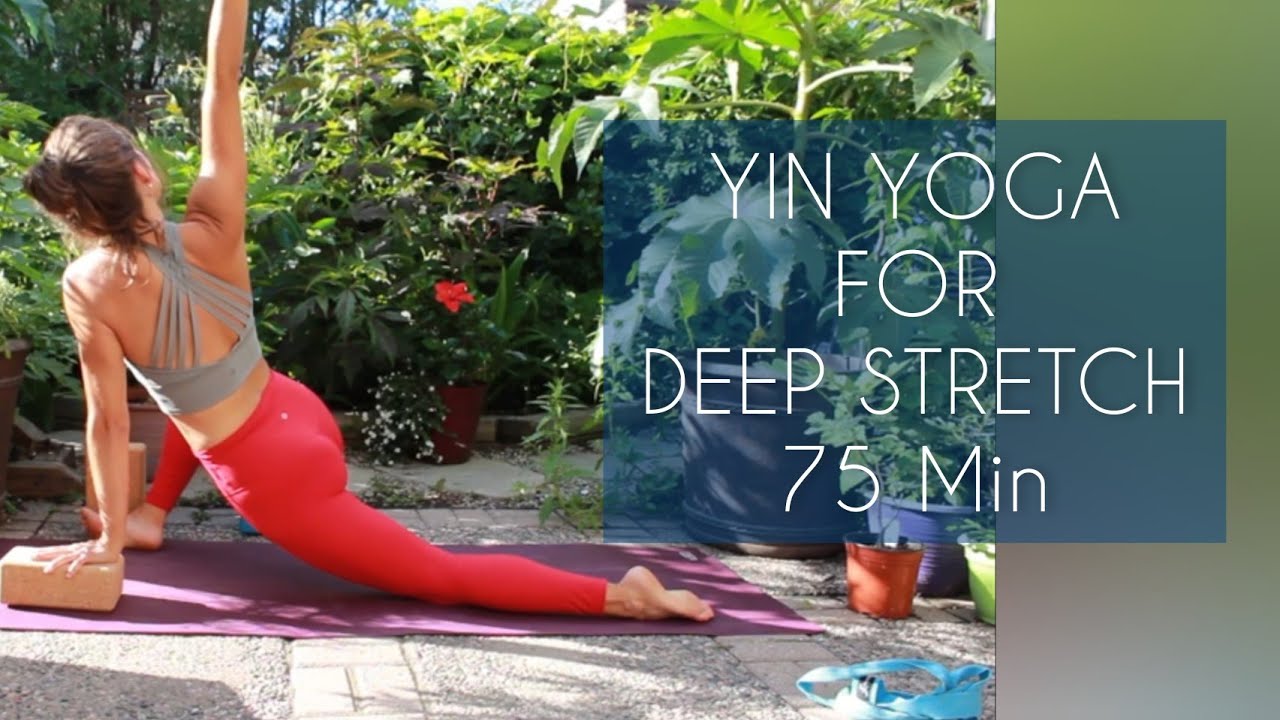 YIN YOGA FULL BODY DEEP STRETCHING - 75 Min (With props) - YouTube