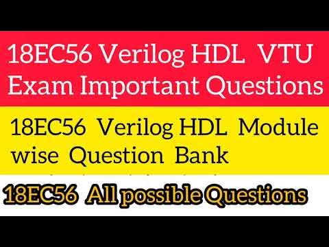 18EC56 VHDL Verilog HDL VTU Exam Repeated Important questions | Verilog VTU Modulewise Question ...