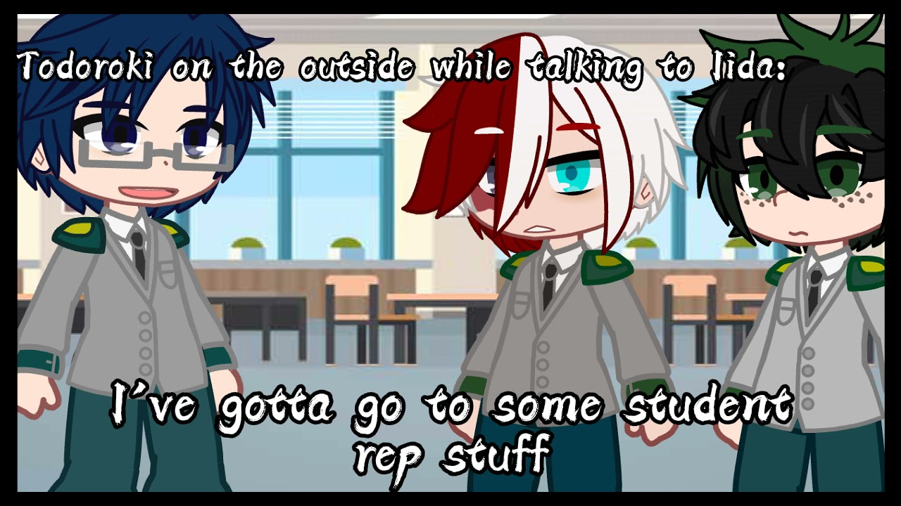 Todoroki talking to Iida on the outside vs him on the inside {TodoIida ...