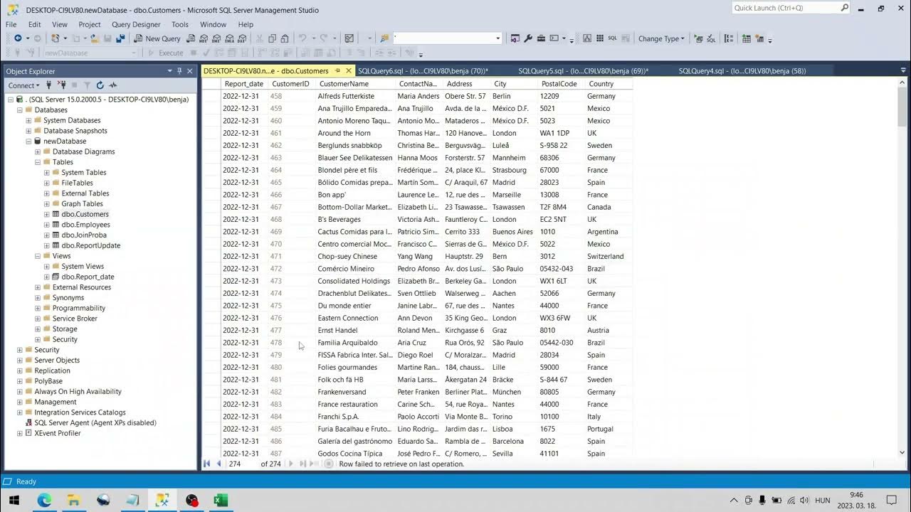 SQL Server 66 - Ismétlődések törlése a táblában CTE tábla segítségével - YouTube