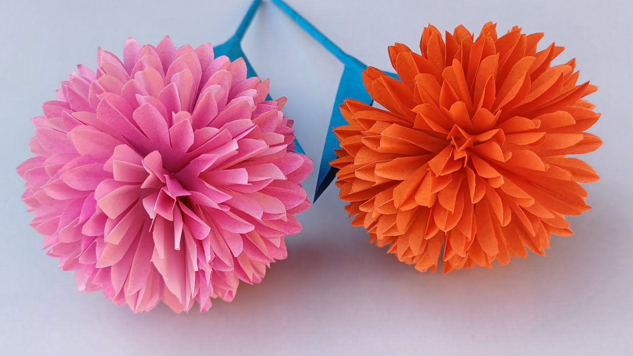 Easy and beautiful paper flower making / DIY paper flower craft ...