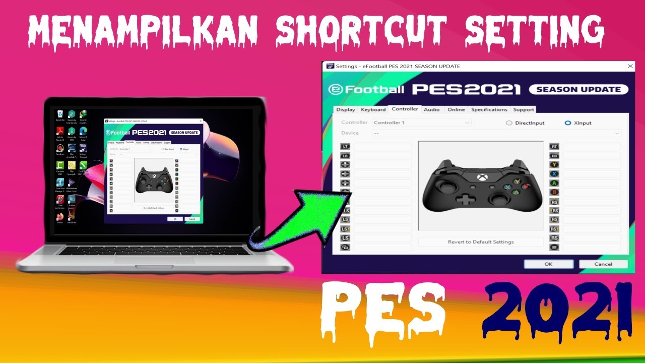 cara menampilkan icon shortcut setting pes 2021 tidak muncul di layar ...