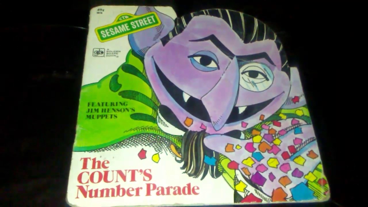 Sesame Street "The Count's Number Parade" Jim Henson Muppets read along ...