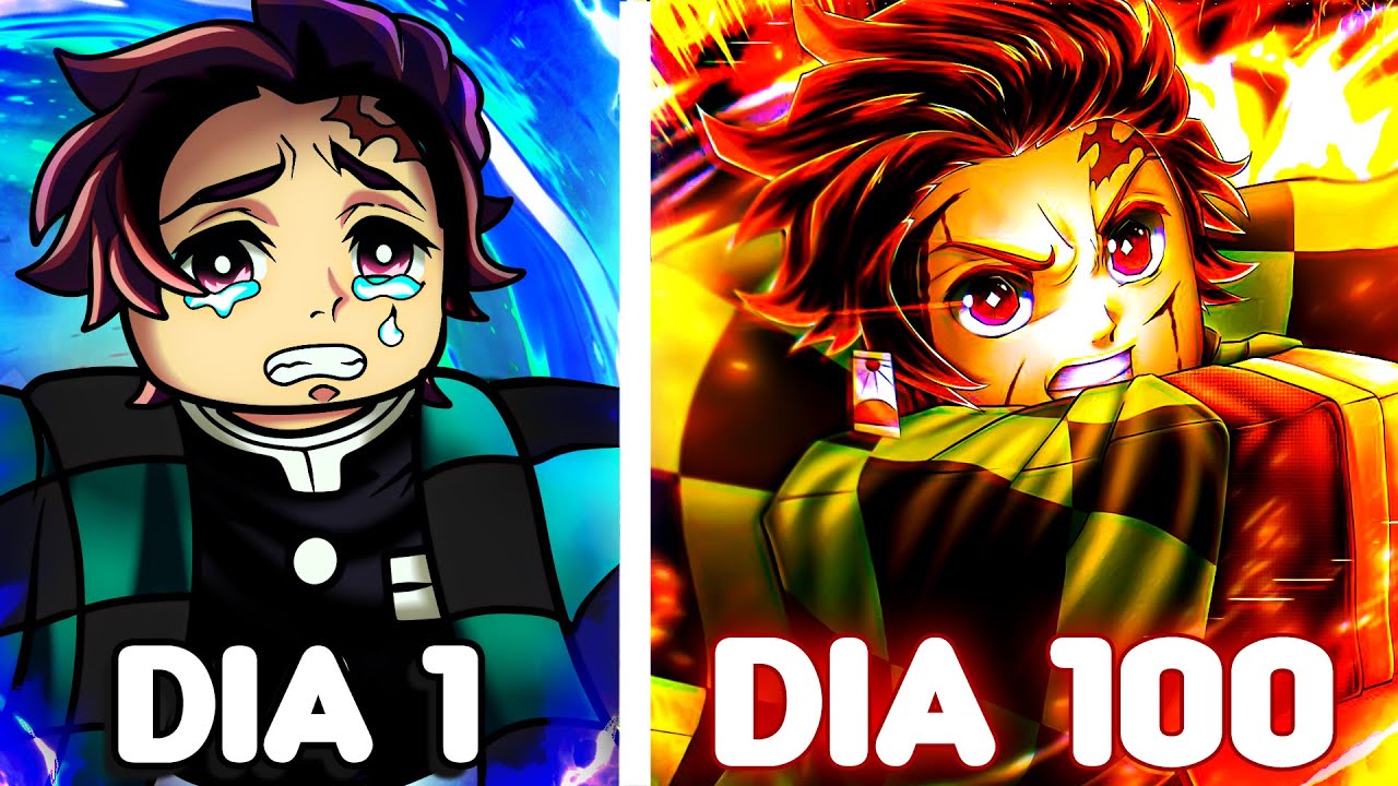 SOBREVIVI 100 DIAS COMO TANJIRO NO DEMON FALL O FILME - YouTube