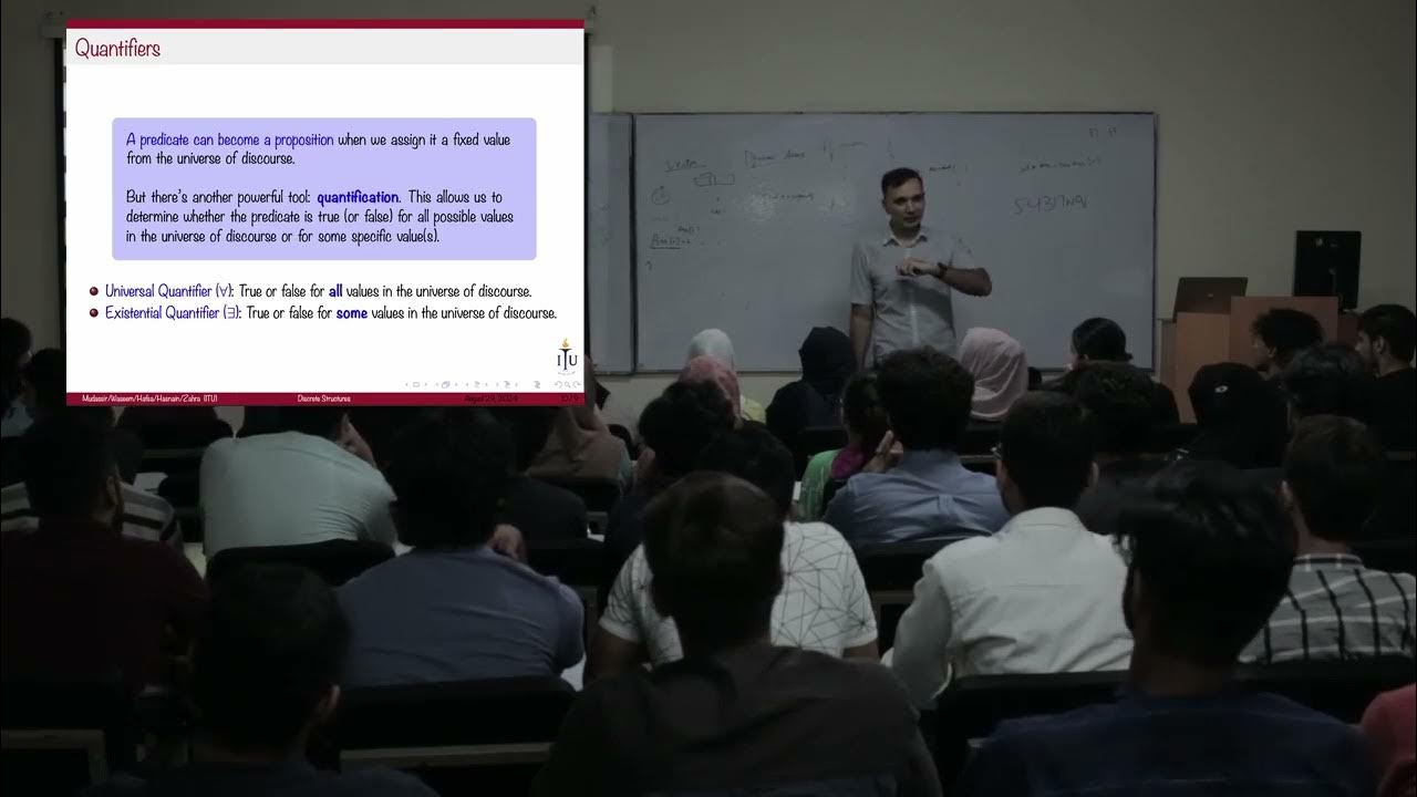 Lecture 3.7 - Quantifiers and Universal Quantifier - YouTube