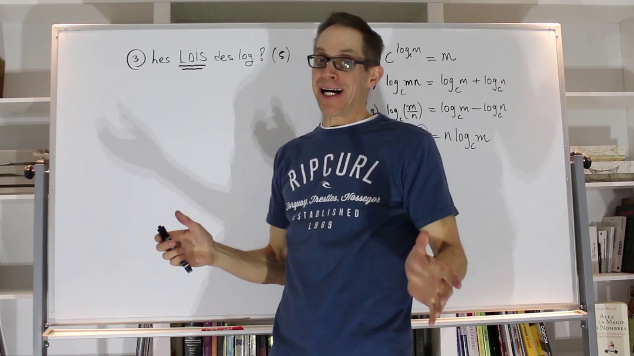 7- Fonctions exponentielles et logarithmiques: Les lois des log: 5- La ...