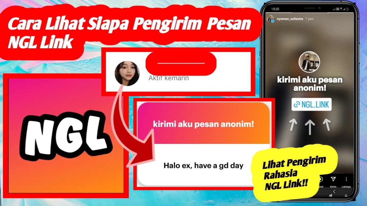 Cara Lihat Siapa Pengirim Pesan NGL Link Tanpa Bayar || Cara Mengetahui ...