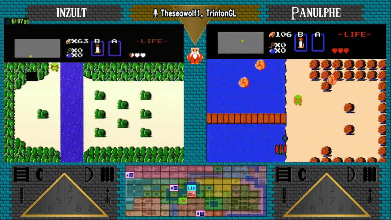 Inzult vs Panulphe. Zelda 1 Randomizer Tournament 2017 - YouTube