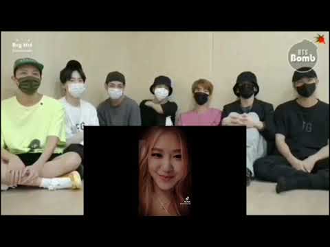 BTS reaction to BLACKPINK (Rose Tik tok)
