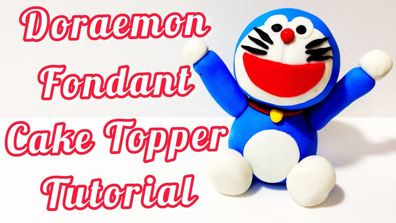 How To Make Doraemon Cake Topper || Doraemon Fondant Topper And ...
