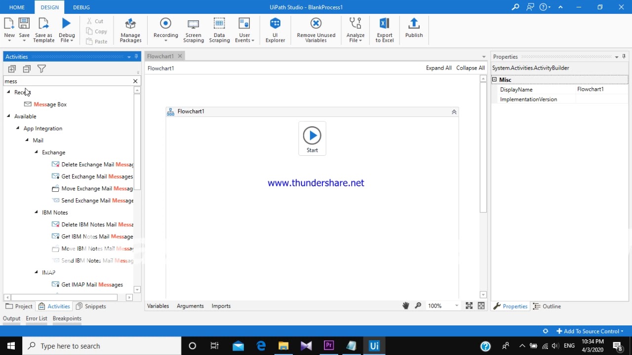 How to work Ui Path Message Box activity - YouTube