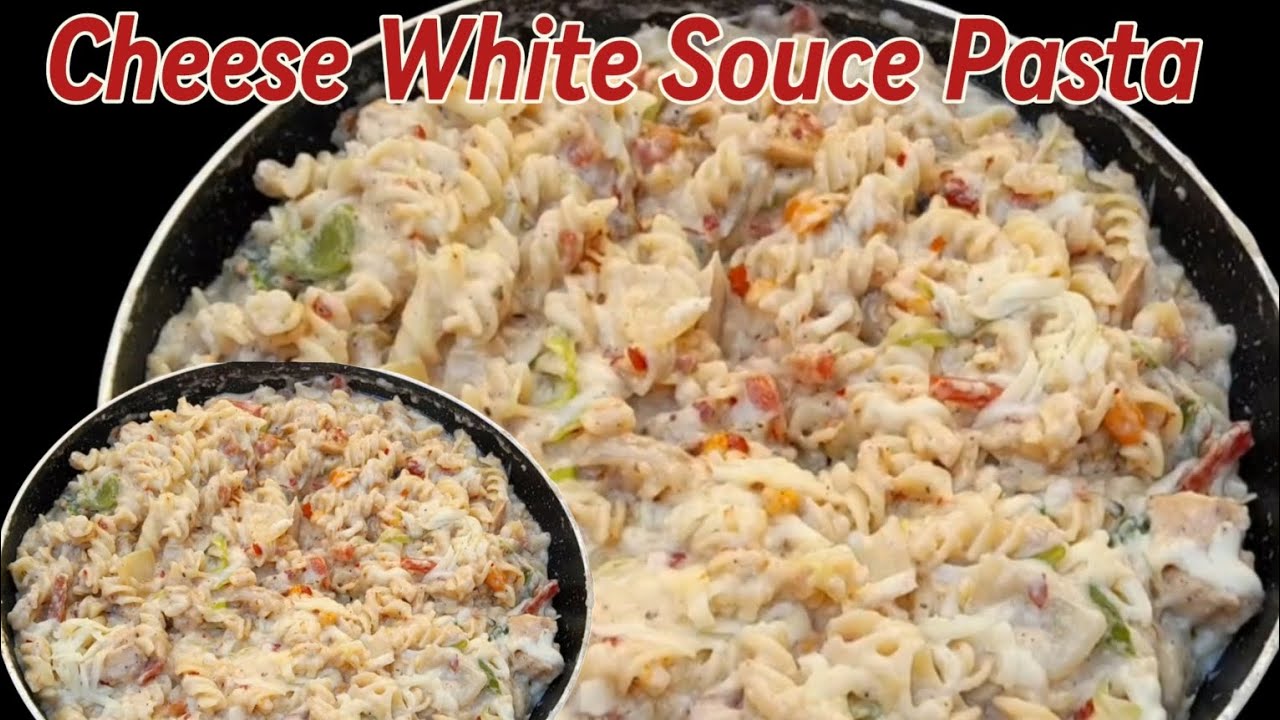 Cream Cheez white Souce Pasta By Bint-e-Qamar Cooking Channel - YouTube