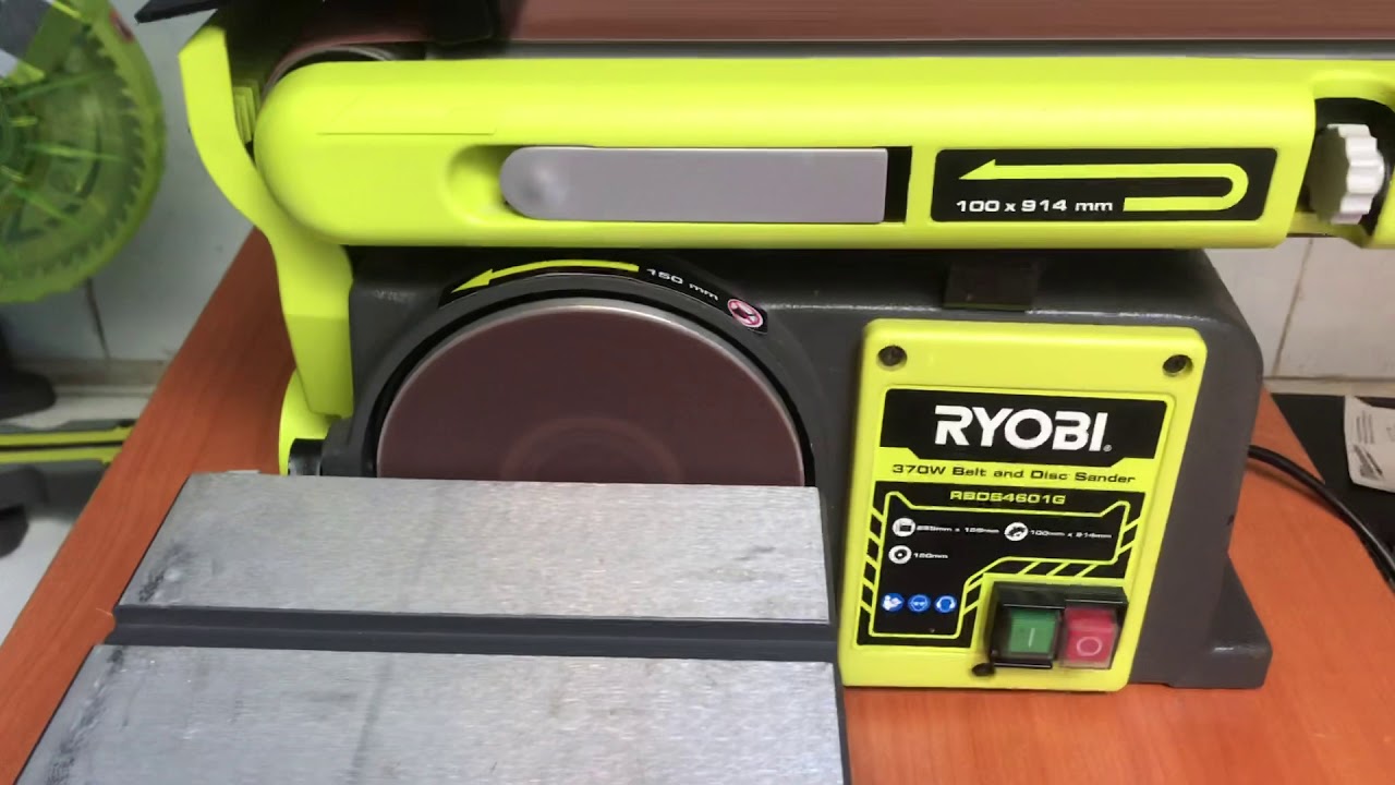 Máy chà nhám băng ryobi 370w điện 220v RBDS4601G Lh:0938310677 duy ...
