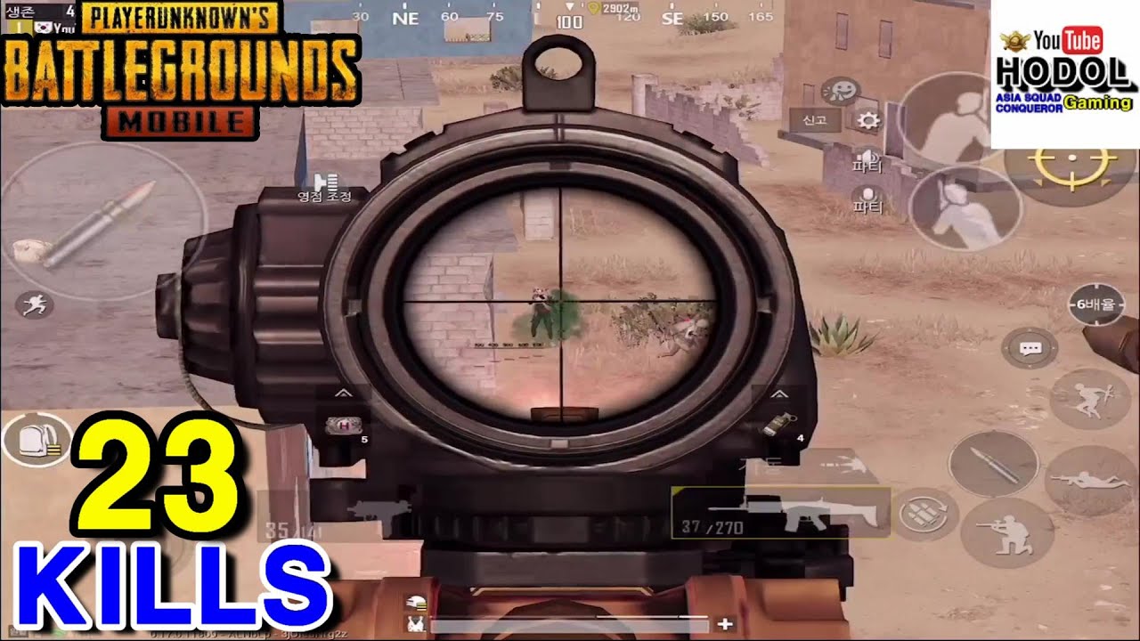 [PUBG MOBILE] Miramar ASIA Squad No.1 solo vs squad 1vs4 23KILLS - YouTube