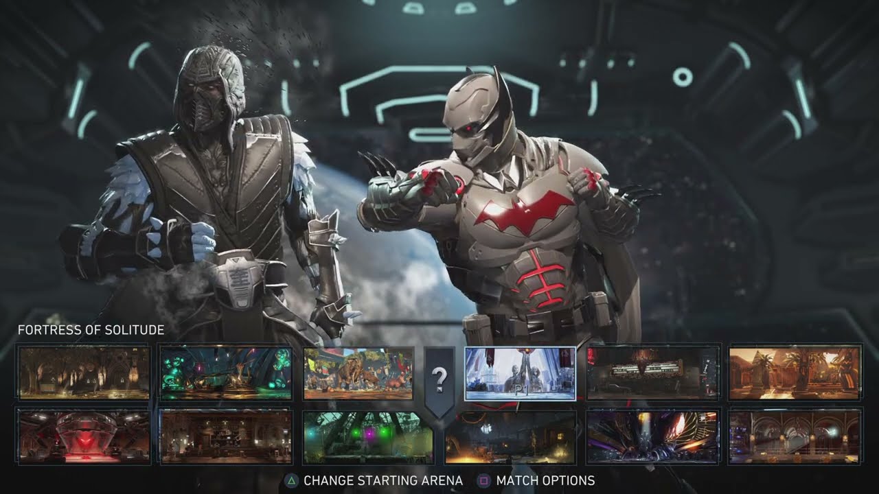 Injustice 2 Sub-zero Batman vs Winter Suit Batman - YouTube