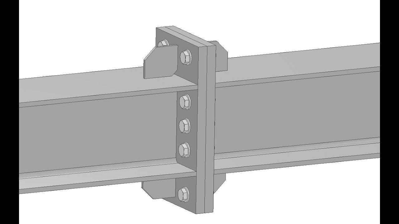 Emenda de viga com viga - dimensionando a chapa de topo - YouTube
