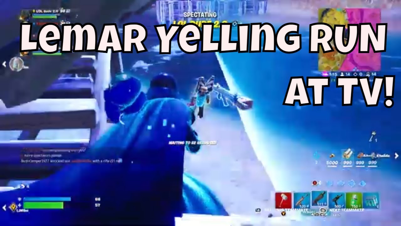 Run LOL Due RUn!! Lemar Yelling At the TV!!! RUN!! Time for some # ...