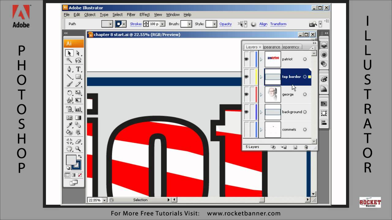 Designing Signs and Banners in Adobe Illustrator CS3, chap 8 - YouTube