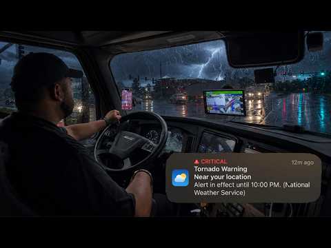 Solo Overnight Trucking Through a Severe Storm