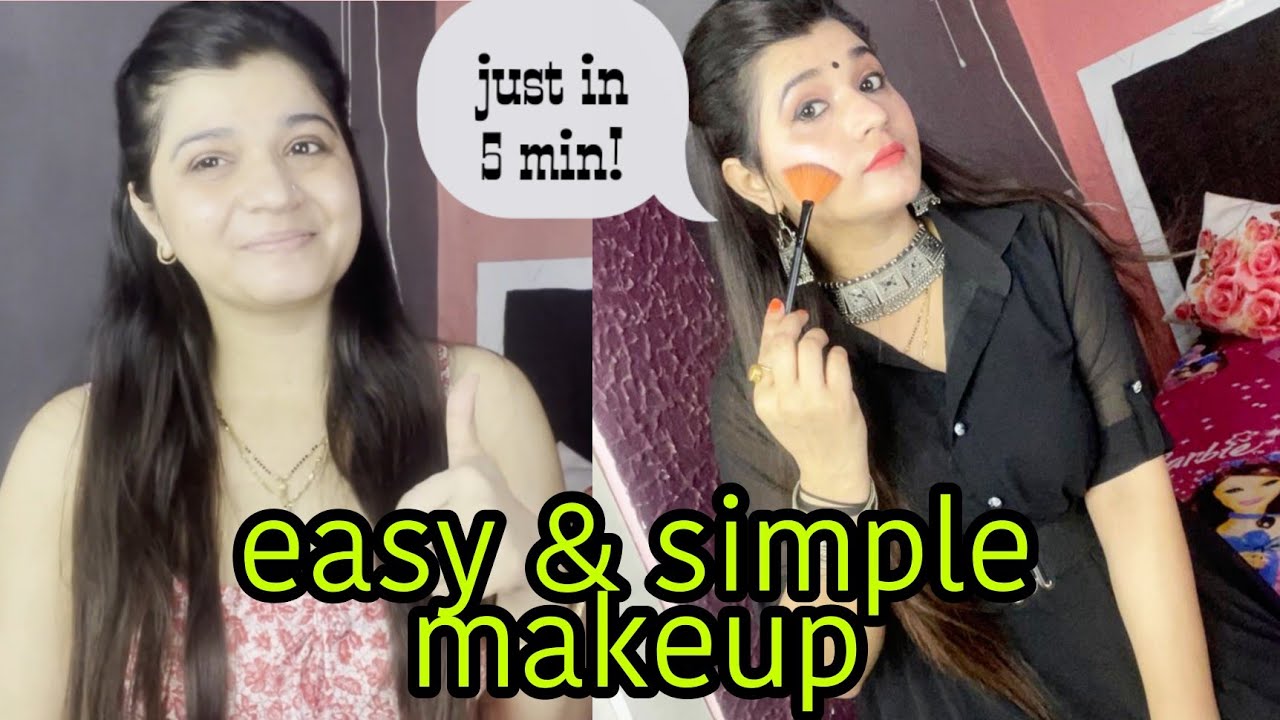 STEP BY STEP MAKEUP TUTORIAL | EASIEST EYESHADOW LOOK | शुरूआत से फ़ुल ...
