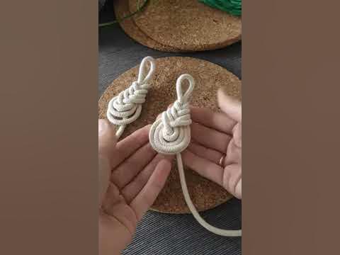Как сплести узел "Груша" Pippa knot - YouTube
