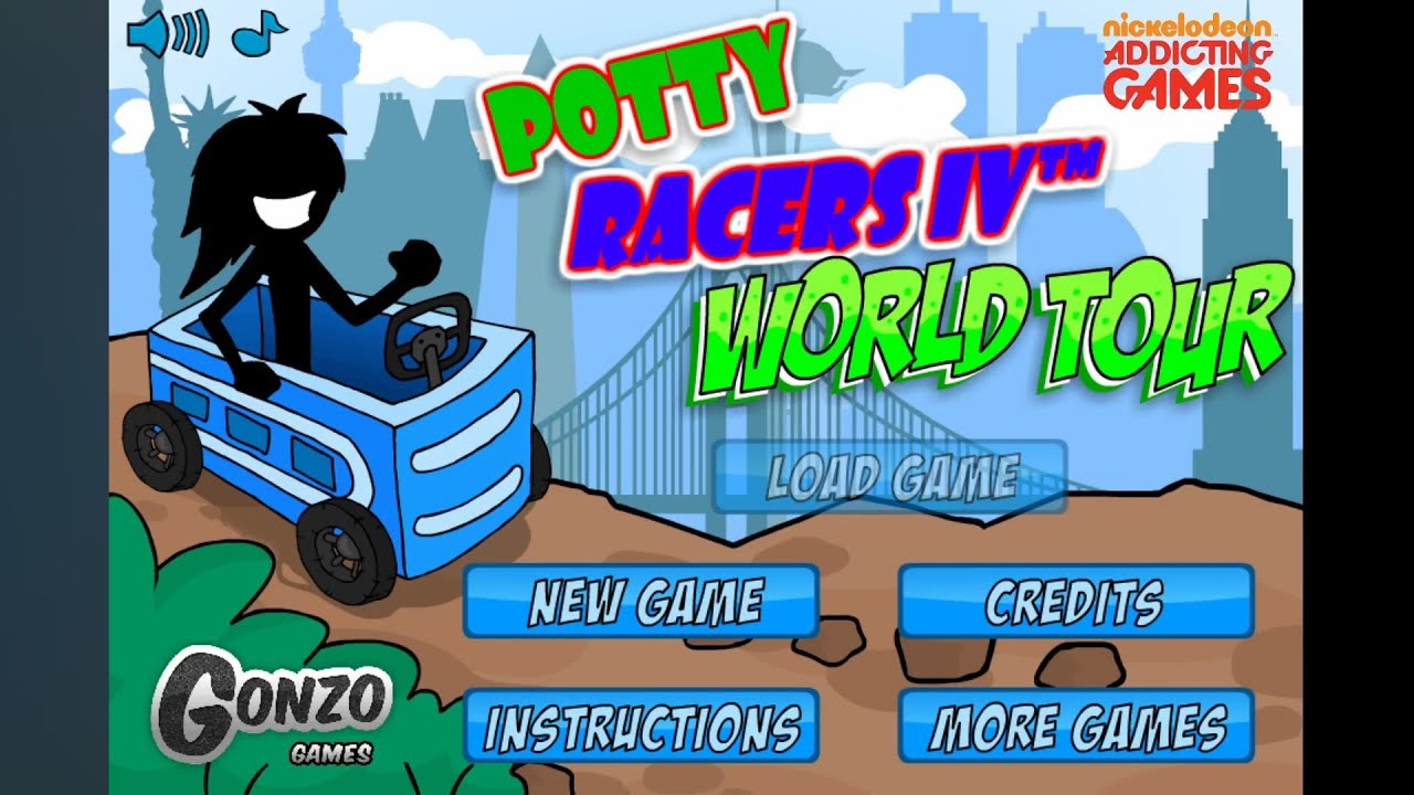 Potty Racers IV: World Tour (Flash game) Walkthrough - YouTube