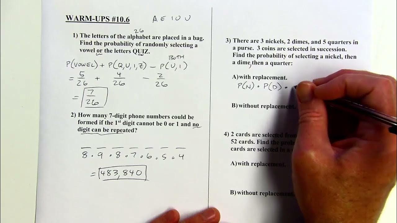 Algebra 2 - Warm-up #10.6 - YouTube