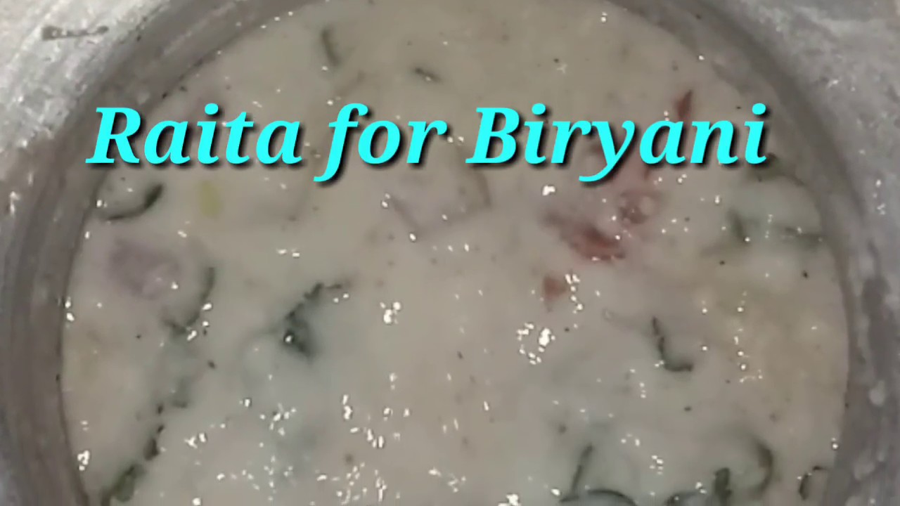 Raita for biryani | raita recipe | dahi raita - YouTube
