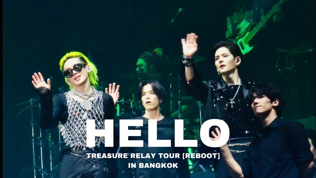 TREASURE - HELLO (4K) | 2024 TREASURE RELAY TOUR [REBOOT] IN BANGKOK ...
