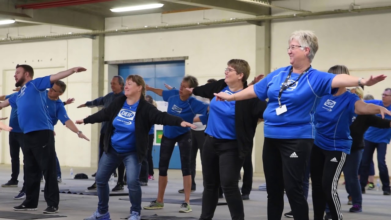 Exercise day at DEIF - YouTube