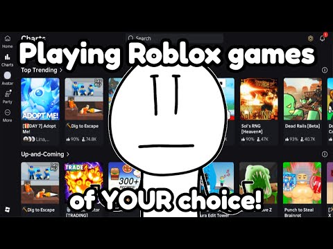 Playing roblox games of YOUR choice! - YouTube