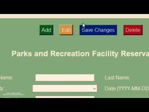Python Tutorial: Parks and Recreation Facility Reservation System - YouTube