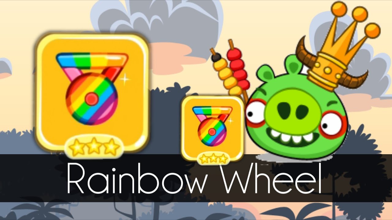 Bad Piggies - RAINBOW WHEEL (Hidden Loot Crates) - YouTube
