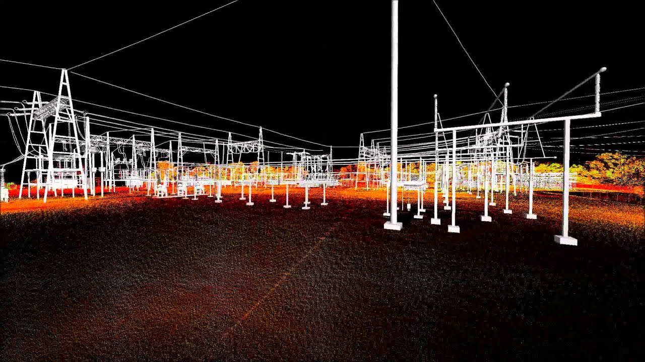 Power Substation LiDAR Point Cloud and 3D Model - YouTube